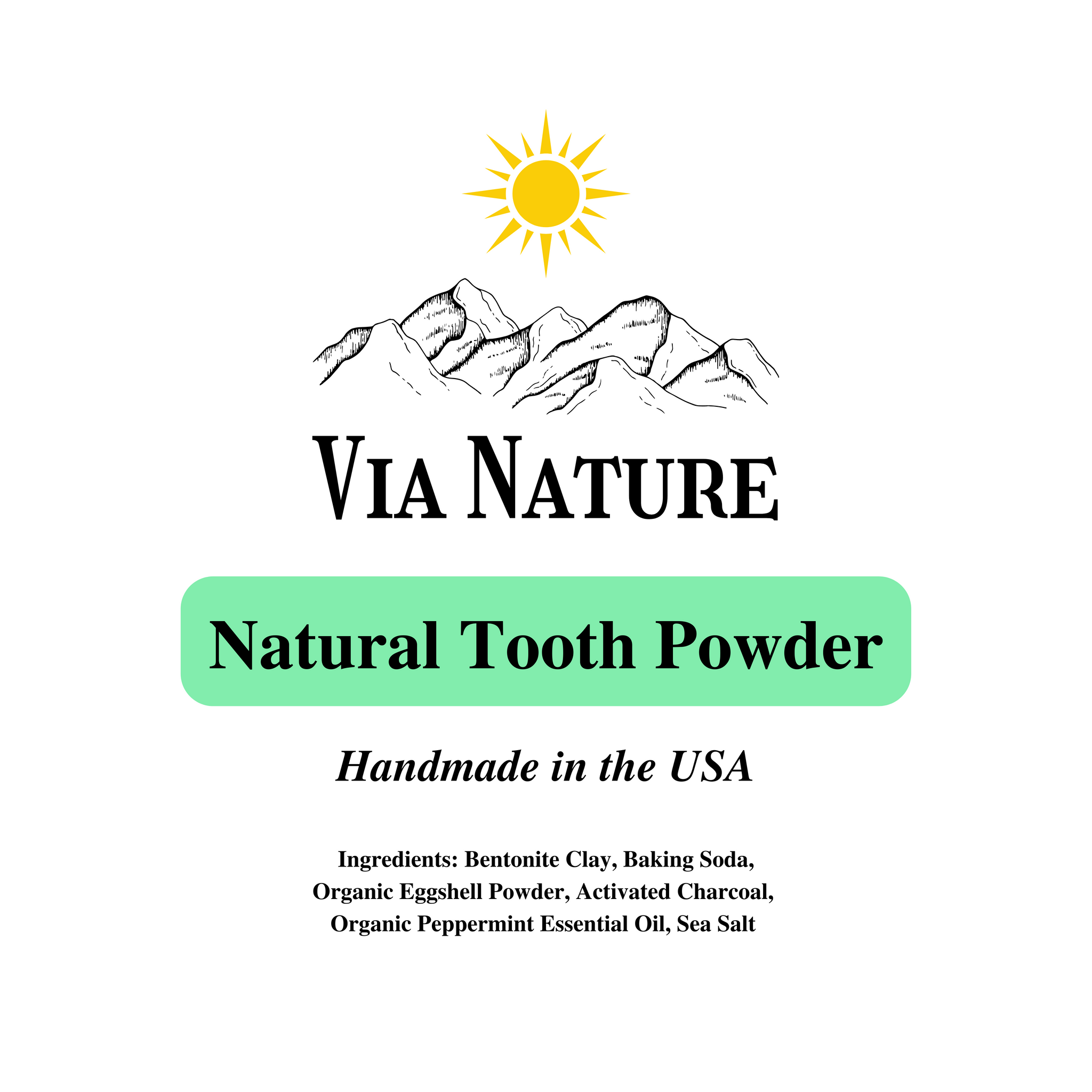 Natural Tooth Powder – Via Nature